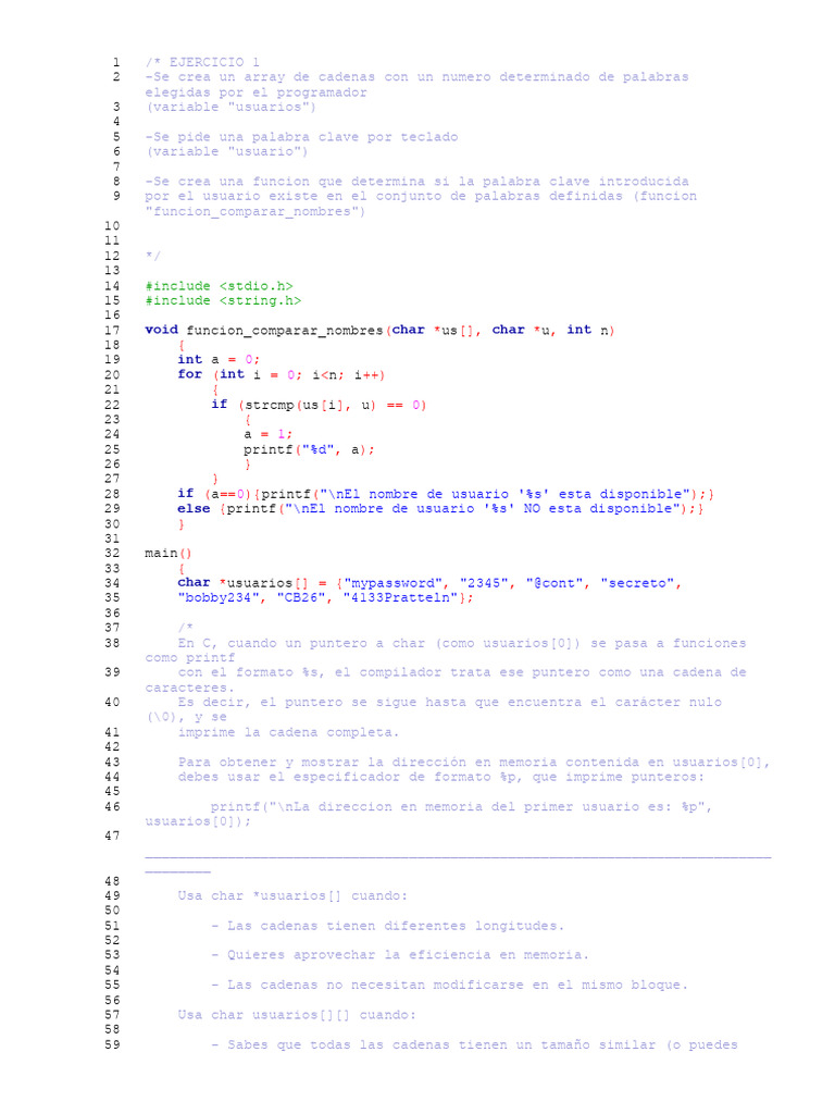 EJERCICIO1 | PDF | Programación de computadoras | Ciencias de la Computación