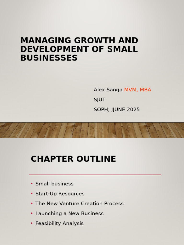 Small Business Growth and Development Guide | PDF | Entrepreneurship ...