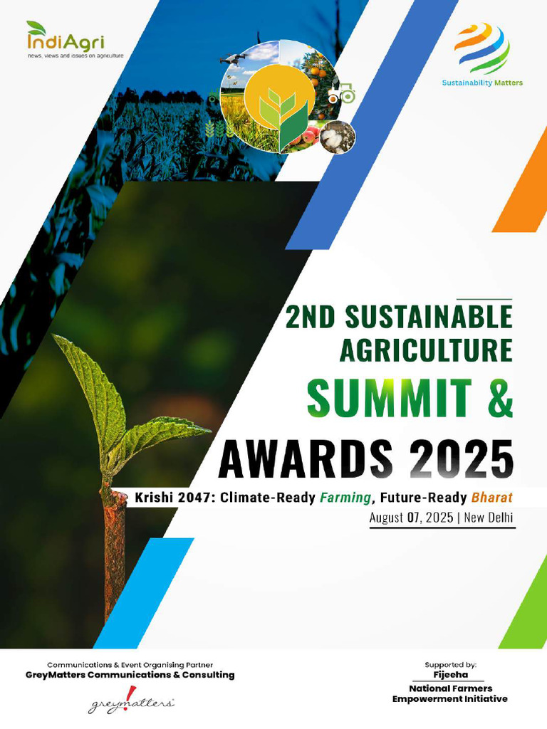 2nd Sustainable Agriculture Summit &awards 2025 Brochure | PDF