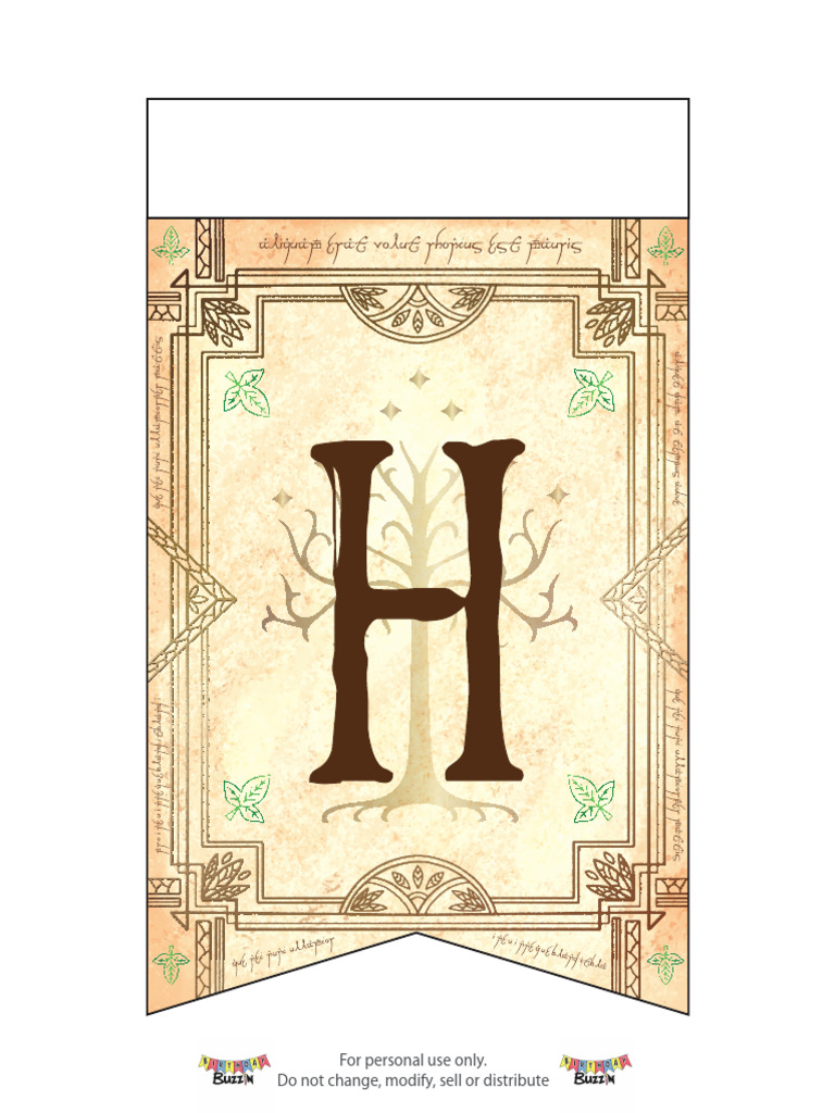 Lord of The Rings Birthday Banner | PDF
