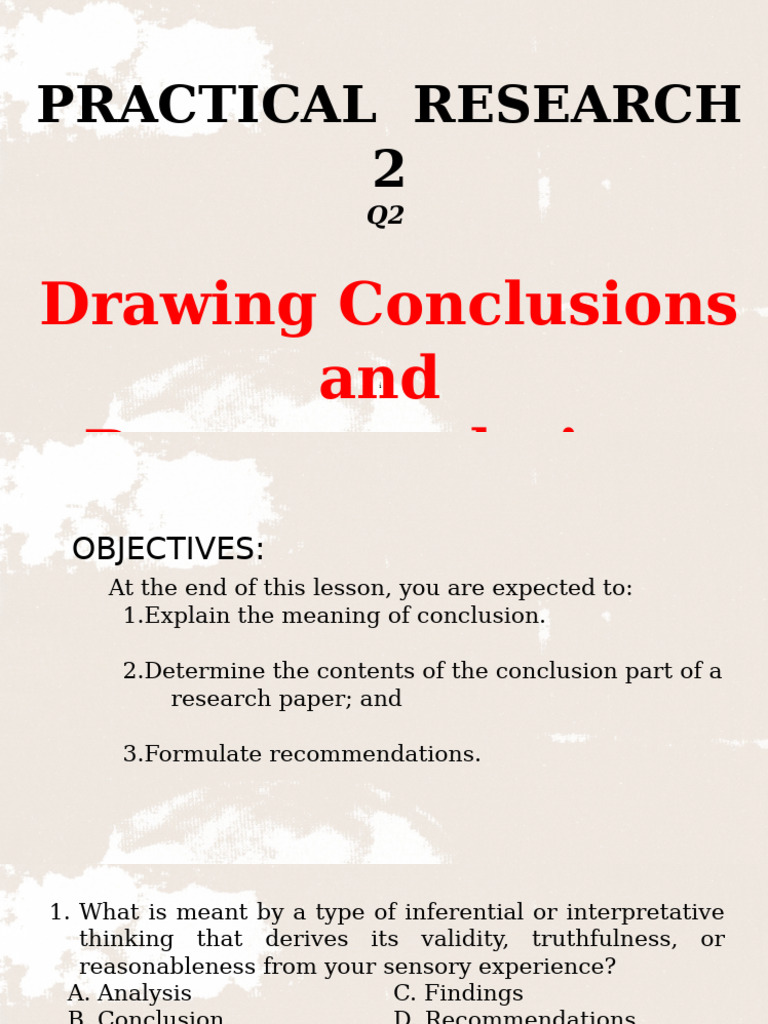 7 q2 Practical Research | PDF | Argument | Hypothesis