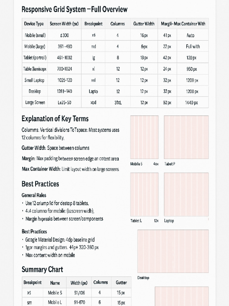 Responsive Grid System Full Page | PDF