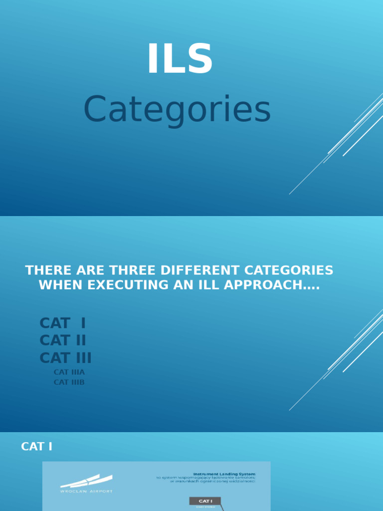 ILS Approach Categories Explained | PDF