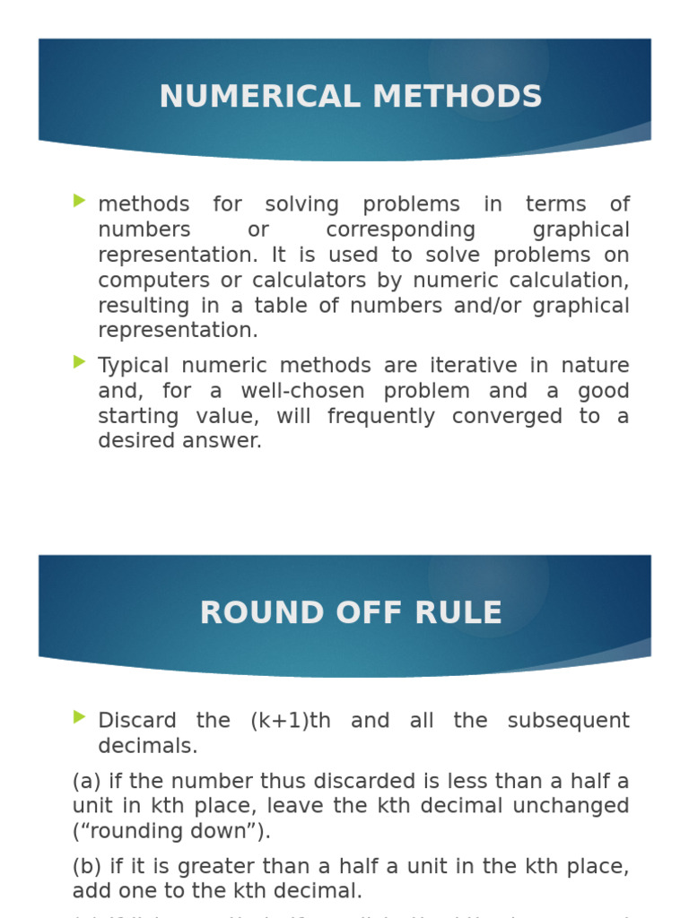 Numerical Methods and Error Analysis | PDF | Computational Science ...
