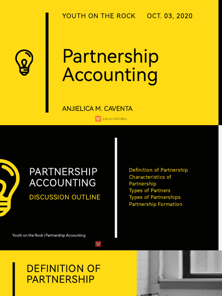 Partnership and Corporation - Part 1 | PDF | Partnership | Money