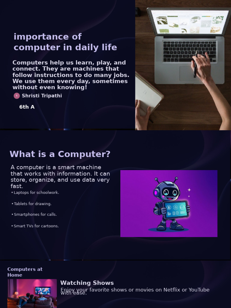 The Role of Computers in Daily Life | PDF | Computing