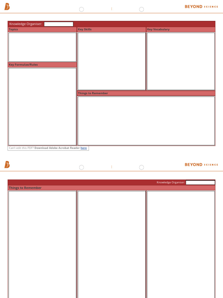 Science Knowledge Organiser Interactive | PDF | Technical Communication ...