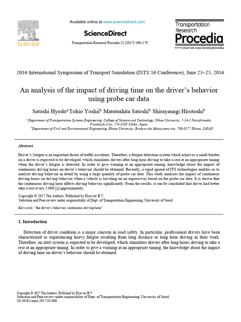 Driving Time Impact Analysis | PDF | Regression Analysis | Least Squares