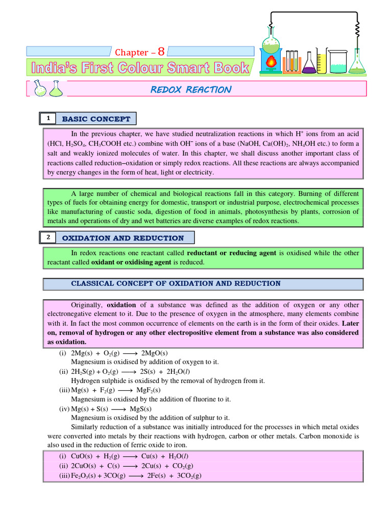 Understanding Redox Reactions and Half Equations | PDF | Redox ...