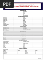 Extract of School Admission Register | PDF