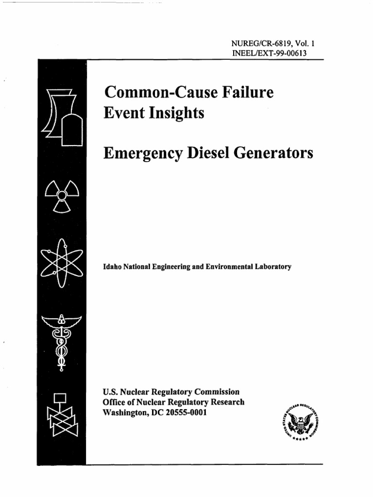 Common-Cause Failure Event Insights - EDGs - 2003 | PDF | Nuclear ...