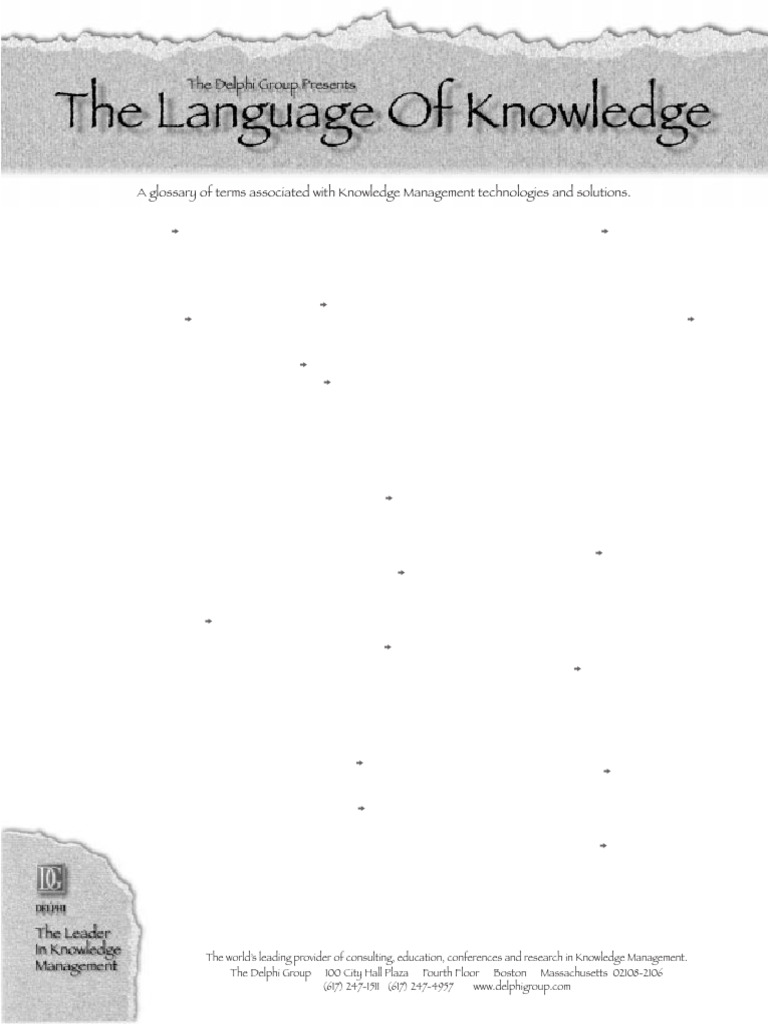Knowledge Management Glossary | PDF | Knowledge | Knowledge Management