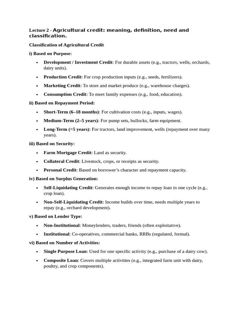 Lecture 2 - Credit Classification | PDF