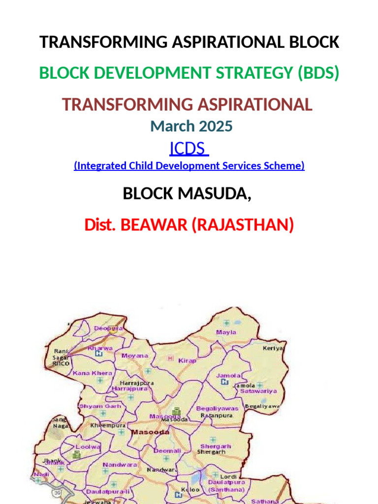 Bijainagar & Masuda Population Strategy 2025 | PDF | Health ...