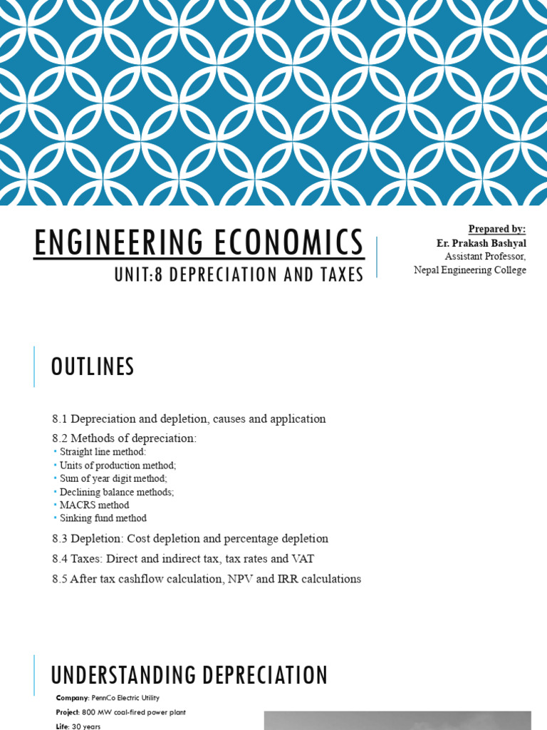 Unit 8 Depreciation and Taxes | PDF | Depreciation | Financial Accounting