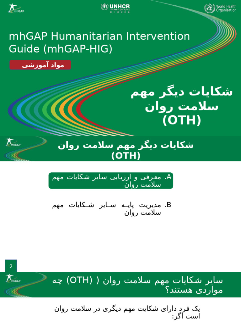 Mhgap Humanitarian Intervention Guide (Mhgap-Hig) | PDF