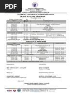 Class Program Grade 4-6 SY2024-2025 | PDF | Learning | Teaching