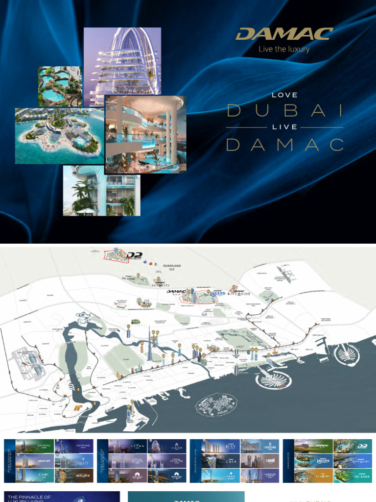 DAMAC Signature Digital Map 250108 170507 | PDF | Dubai | Economies