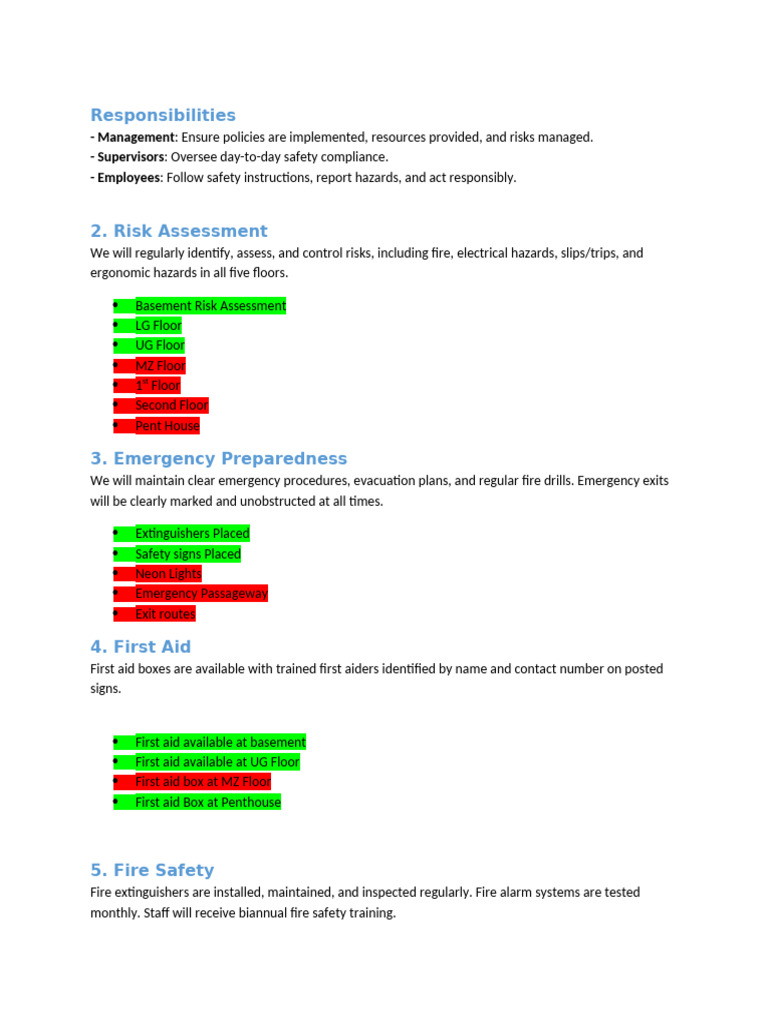 HSE Policy Overview | PDF