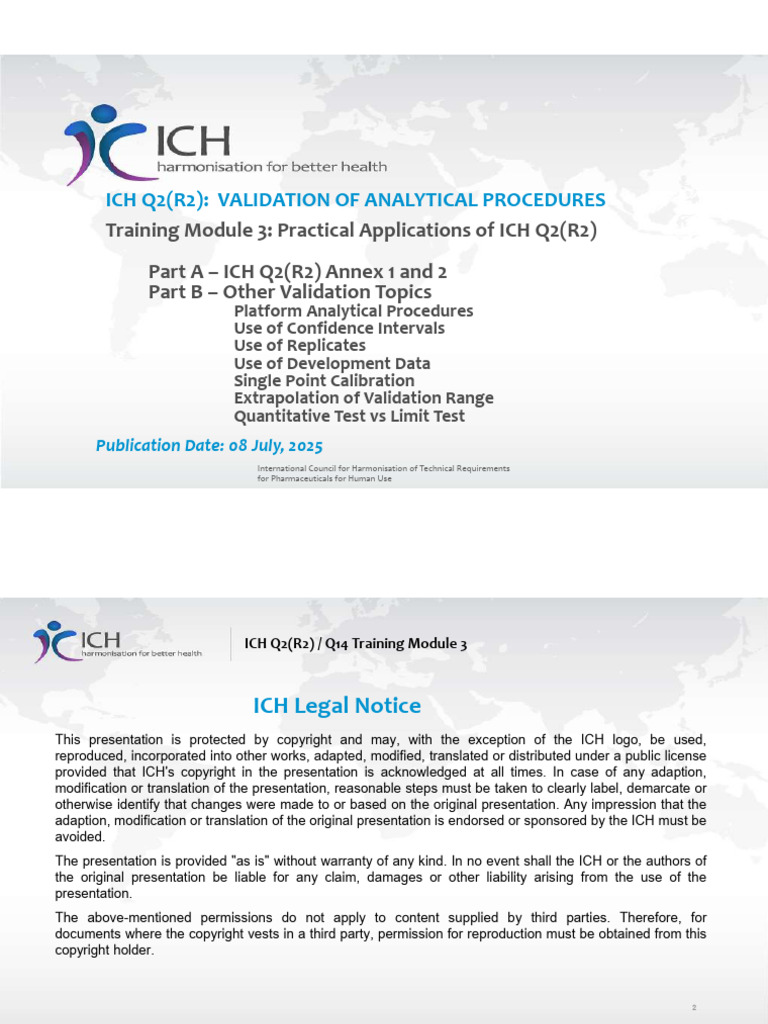 Ich q2 Practical Applications | PDF | Chromatography | High Performance ...