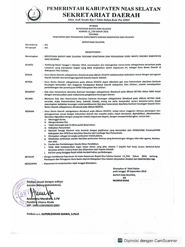 Contoh SPT GBD | PDF