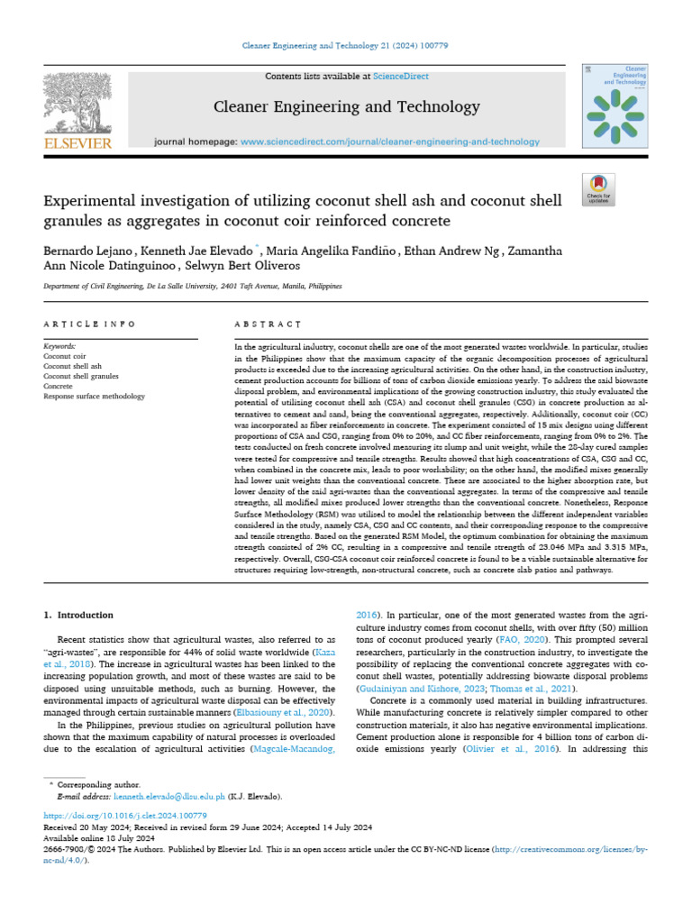 1 s2.0 S2666790824000594 Main | PDF | Concrete | Analysis Of Variance