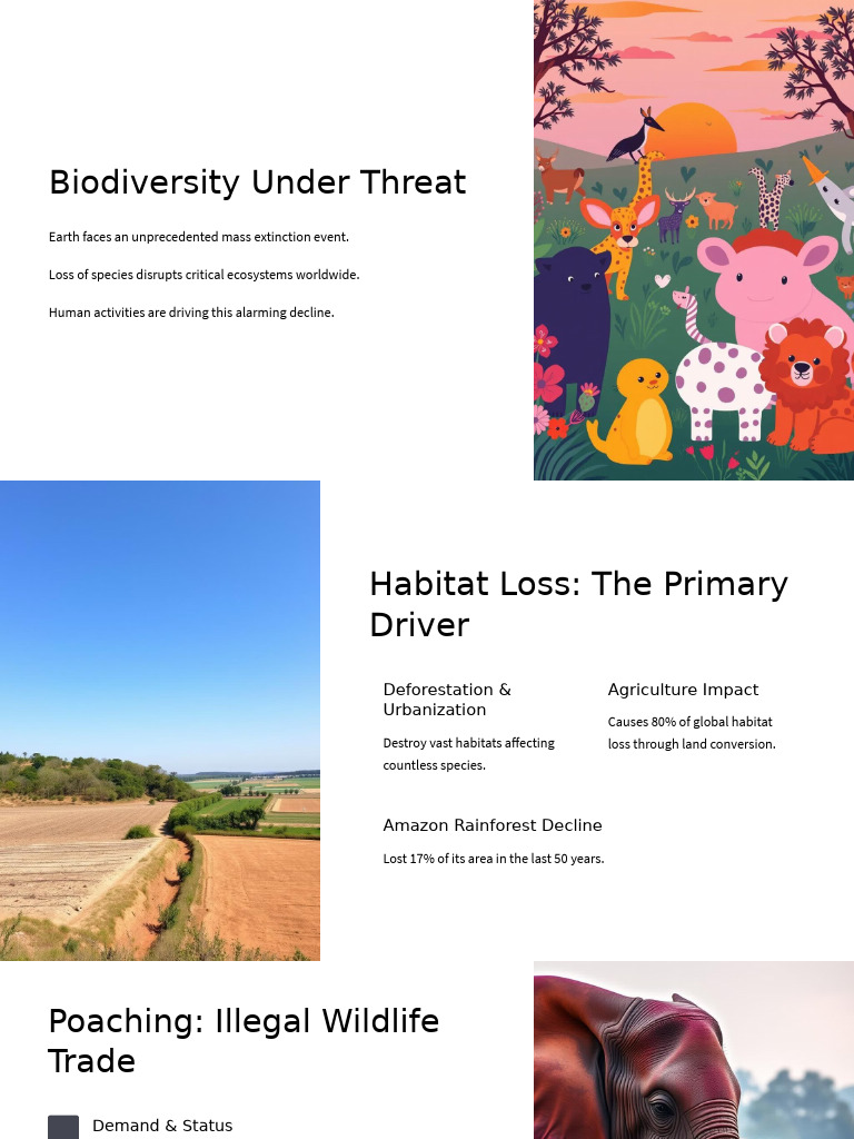 Biodiversity Under Threat | PDF | Crime & Violence | Poaching