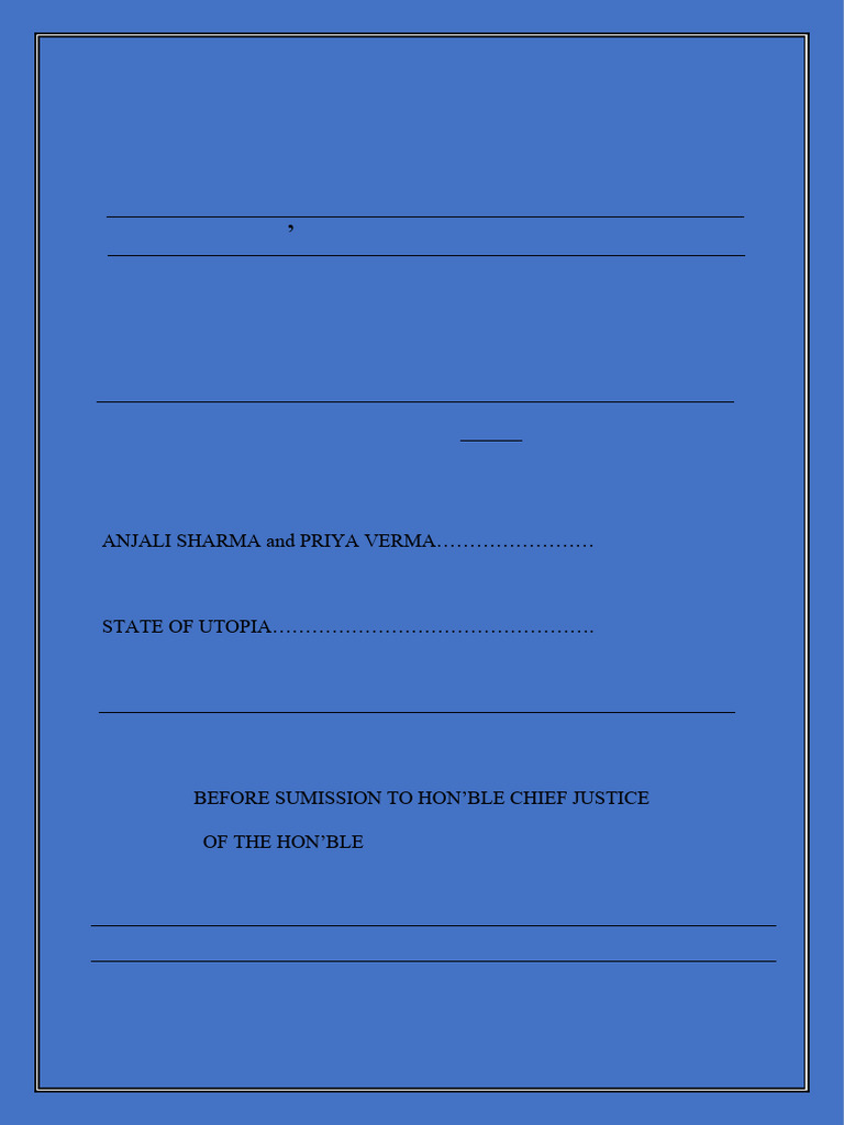 16th Intra Moot Memo Team 115 Petitioner-1 | PDF