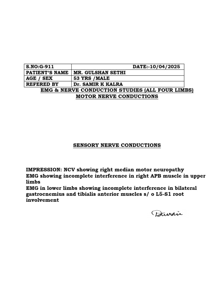 Mr. Gulshan Sethi NCV Report .. | PDF