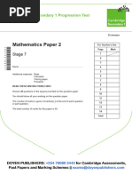MS Cambridge Checkpoint Results 2025 | PDF