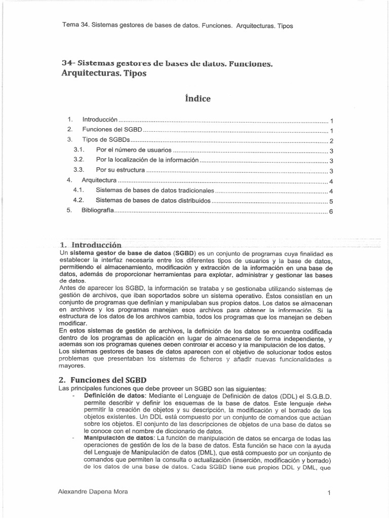 Temas Bases Datos Ope 25 Bloque Casi Entero | PDF