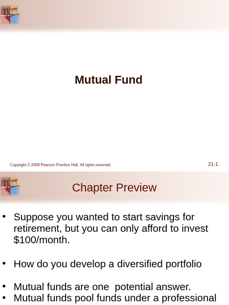 Mutual Fund Presentation | PDF | Investment Fund | Mutual Funds