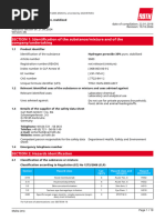 Hydrogen Peroxide 3% Safety Data Sheet | PDF | Toxicity | Hydrogen Peroxide