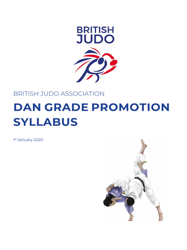 British Judo Dan Grade Promotion Syllabus | PDF
