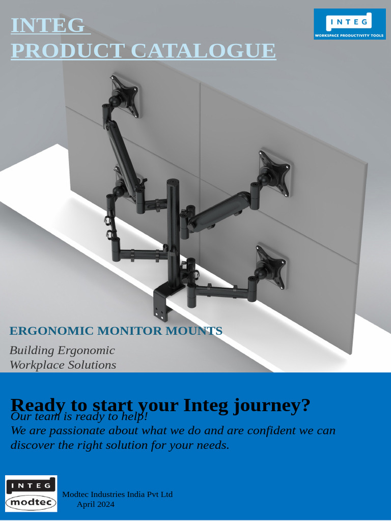 Integ Product Catalogue: Ready To Start Your Integ Journey? | PDF
