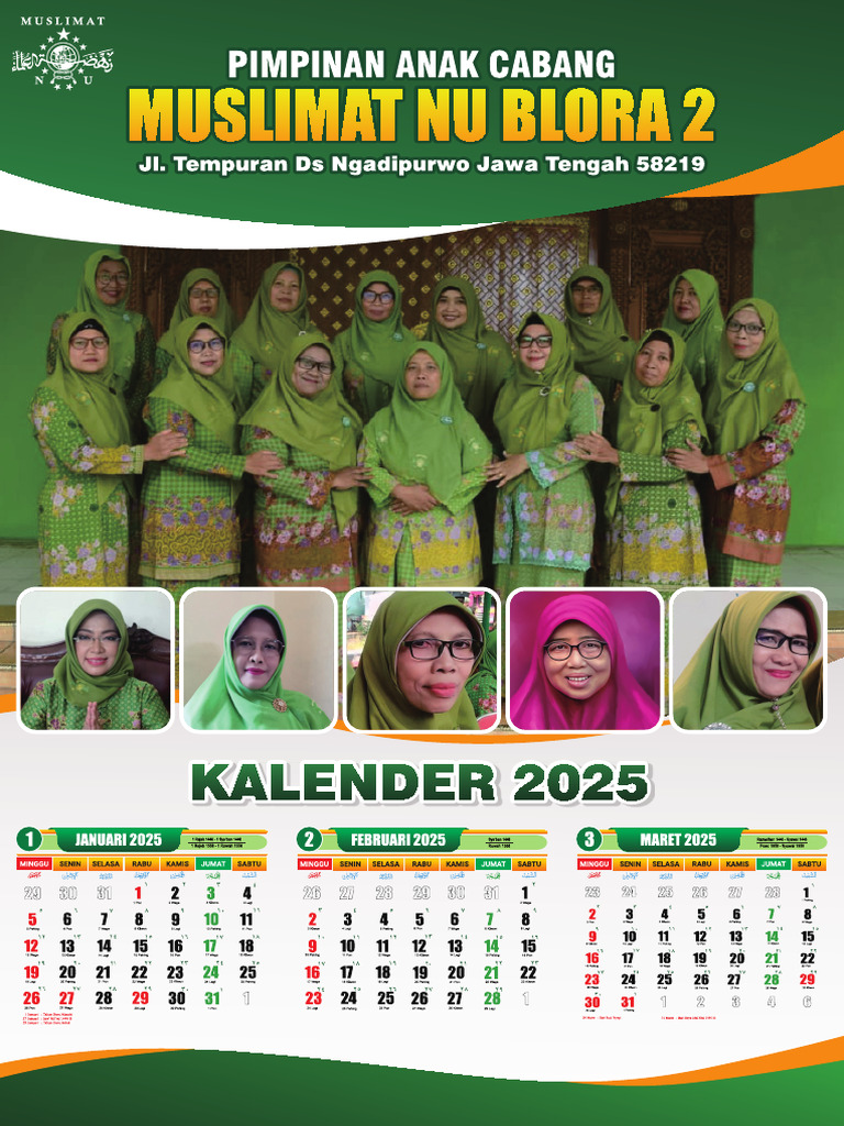 Kalender Muslimat Nu Blora 2 Ok | PDF