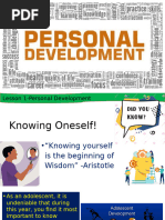 Personal Development Module 1 Q1 | PDF | Self Concept | Self Esteem