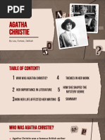 Agatha Christie Webquest | PDF