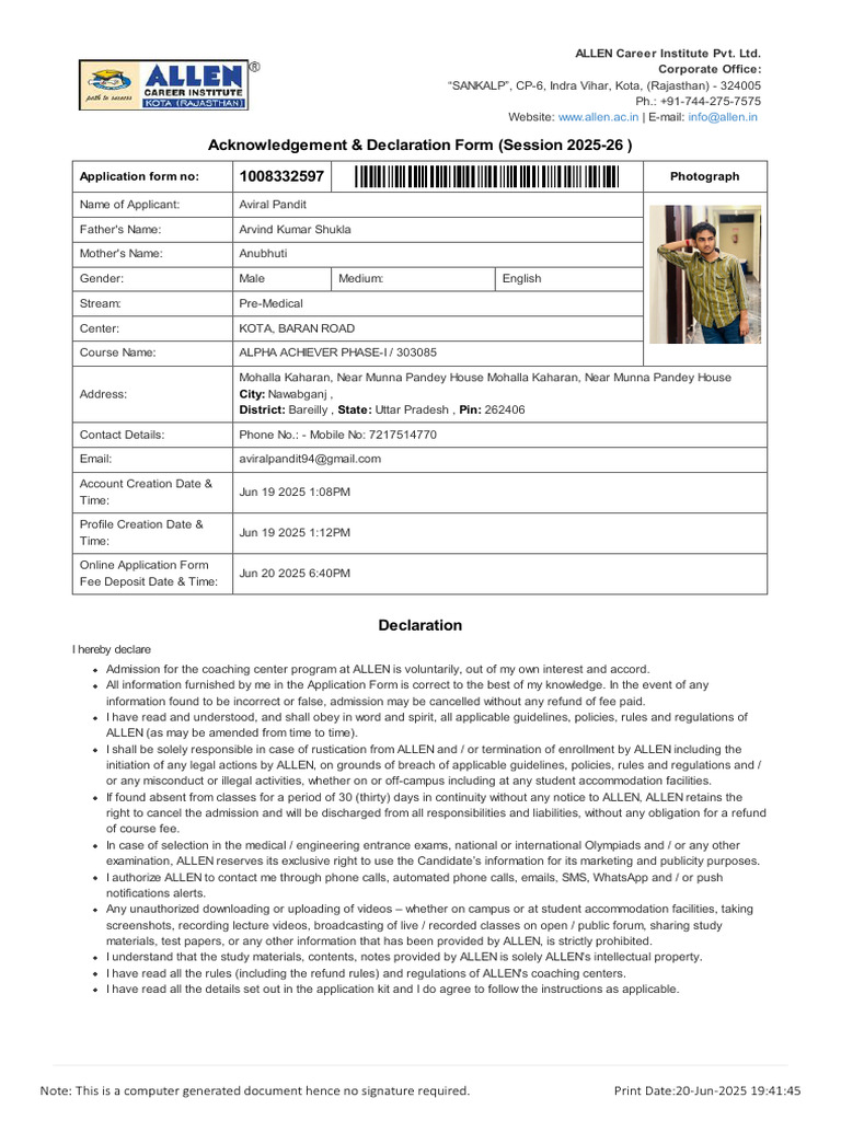 Declaration - 1008332597 - 20-06-2025 19 - 41 - 45 | PDF
