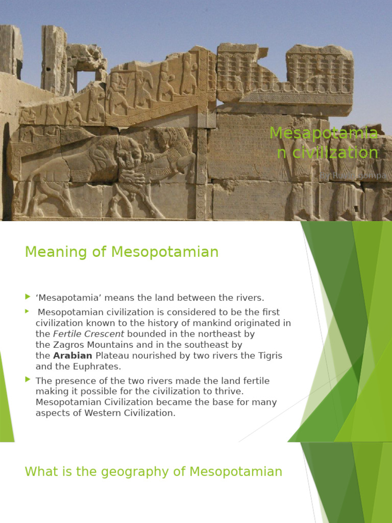 Mesapotamian Civilization Part 1 | PDF | Mesopotamia