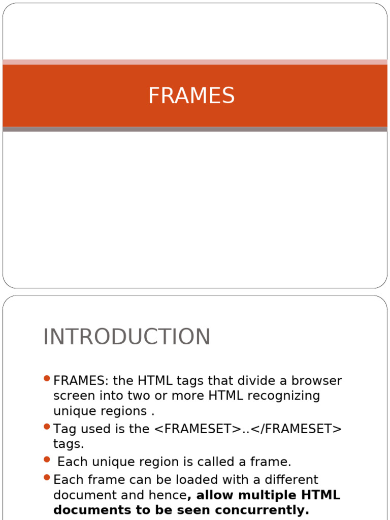 HTML Frameset Basics for Beginners | PDF | Html