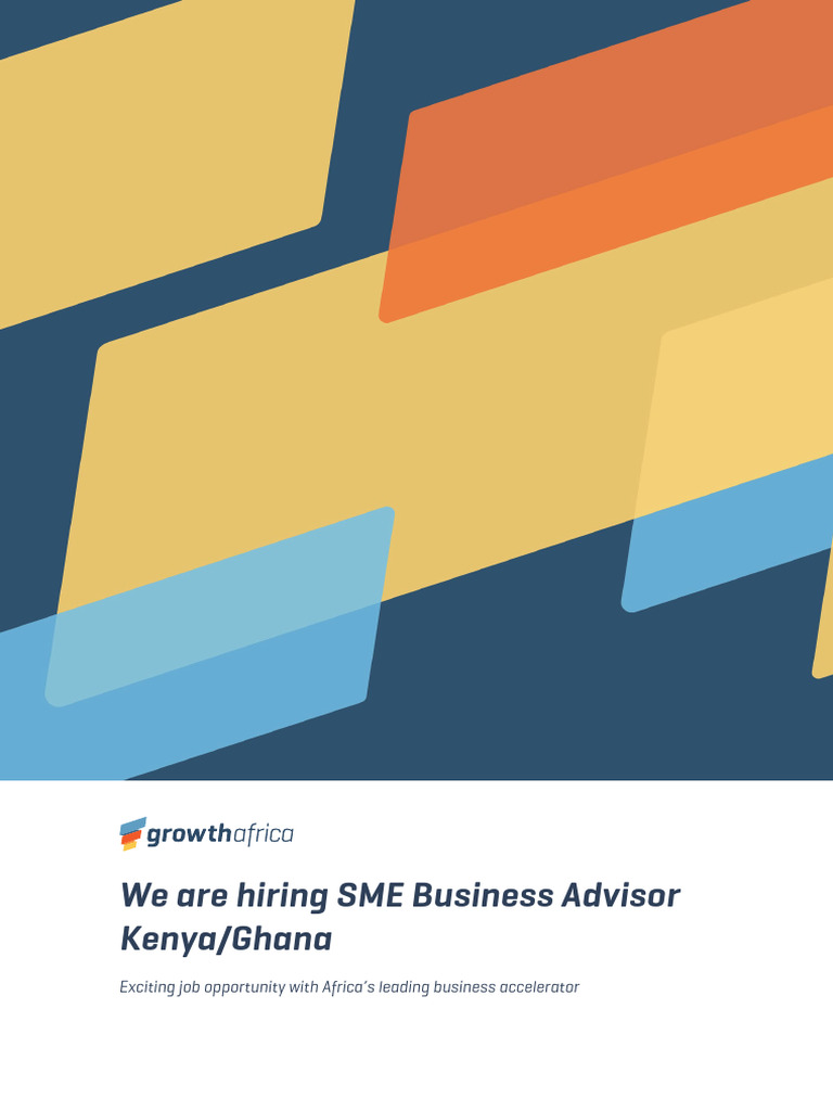 SME Business Advisor Job in Kenya | PDF | Entrepreneurship | Mentorship