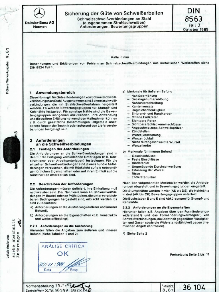 Din 8563-3 | PDF