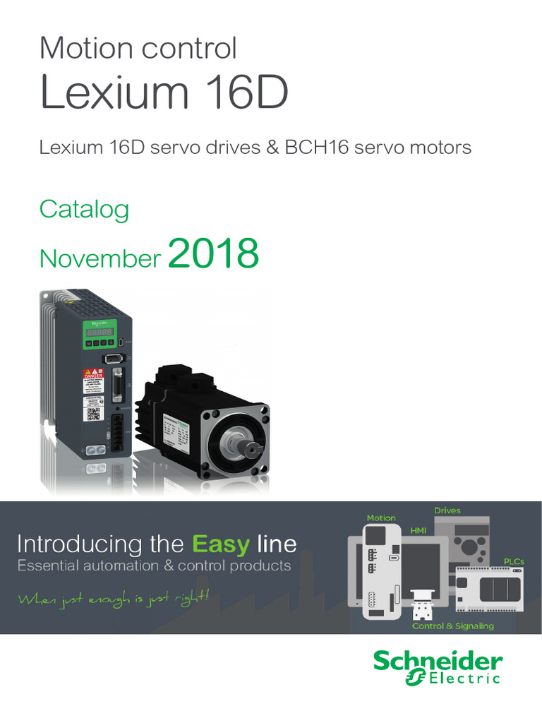 Lexium 16D Servo Drives & BCH16 Motors | PDF | Electric Motor ...