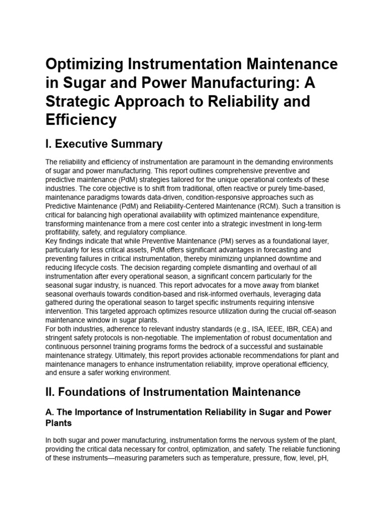 Optimizing Instrumentation Maintenance in Sugar An... | PDF ...