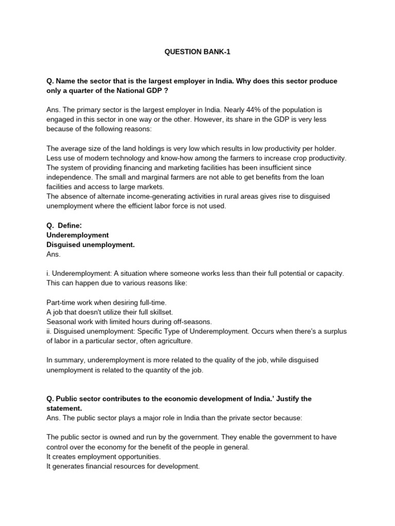 SSC Question Bank-1 | PDF | Balkans | Underemployment