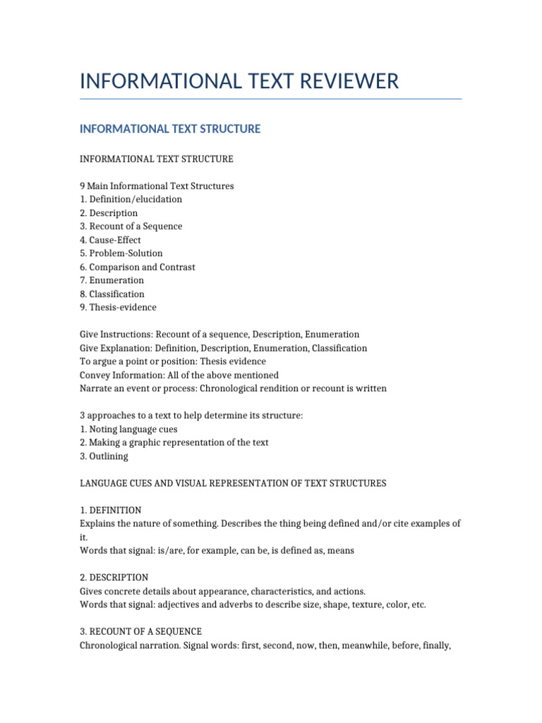 Informational Text Reviewer | PDF | Social Sciences | Science