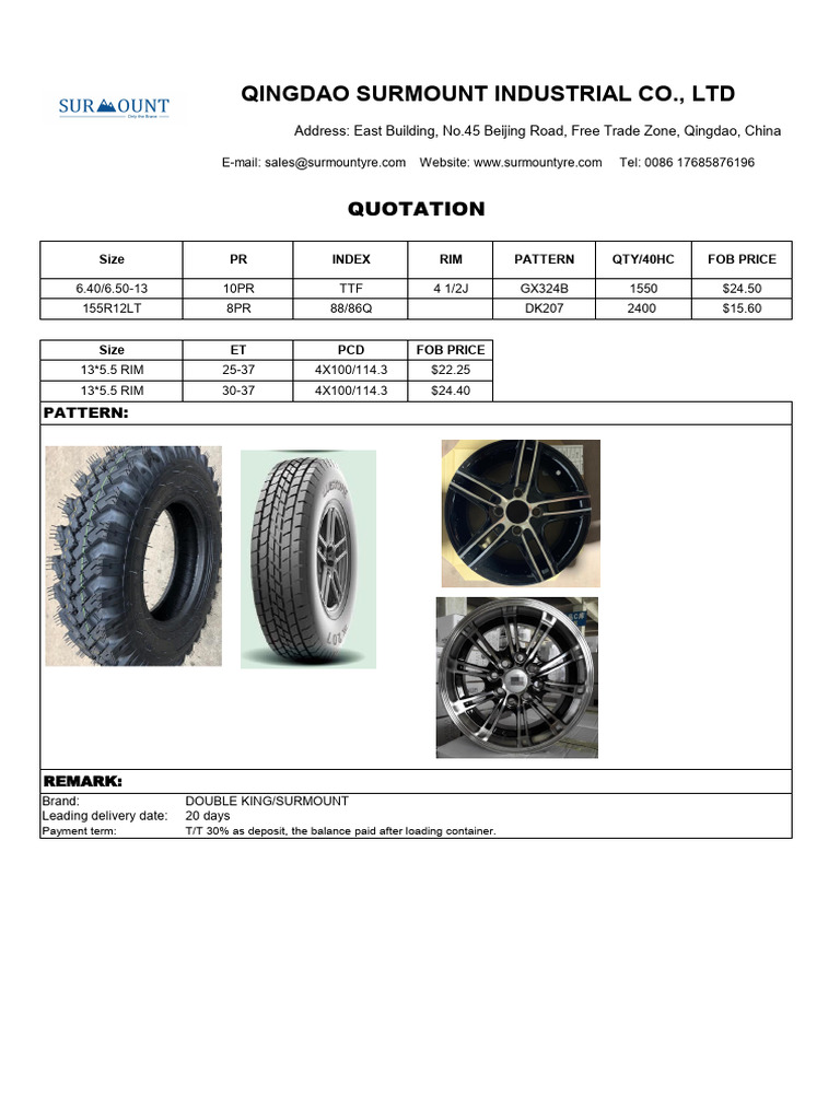 Quotation241224 - Hale Surmount. | PDF