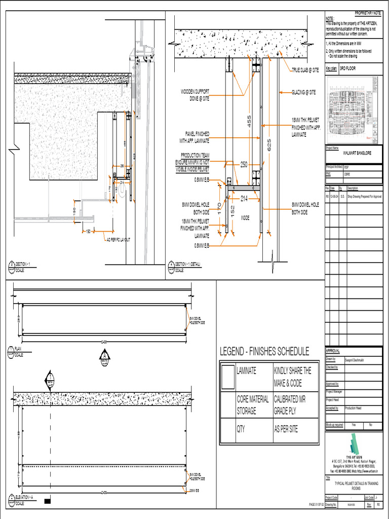 Typical Pelmet Details for Walmart | PDF | Building Engineering
