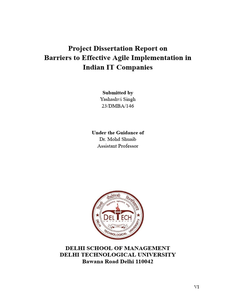 Yashashvi Singh Major Research Project | PDF | Agile Software Development | Scrum (Software ...